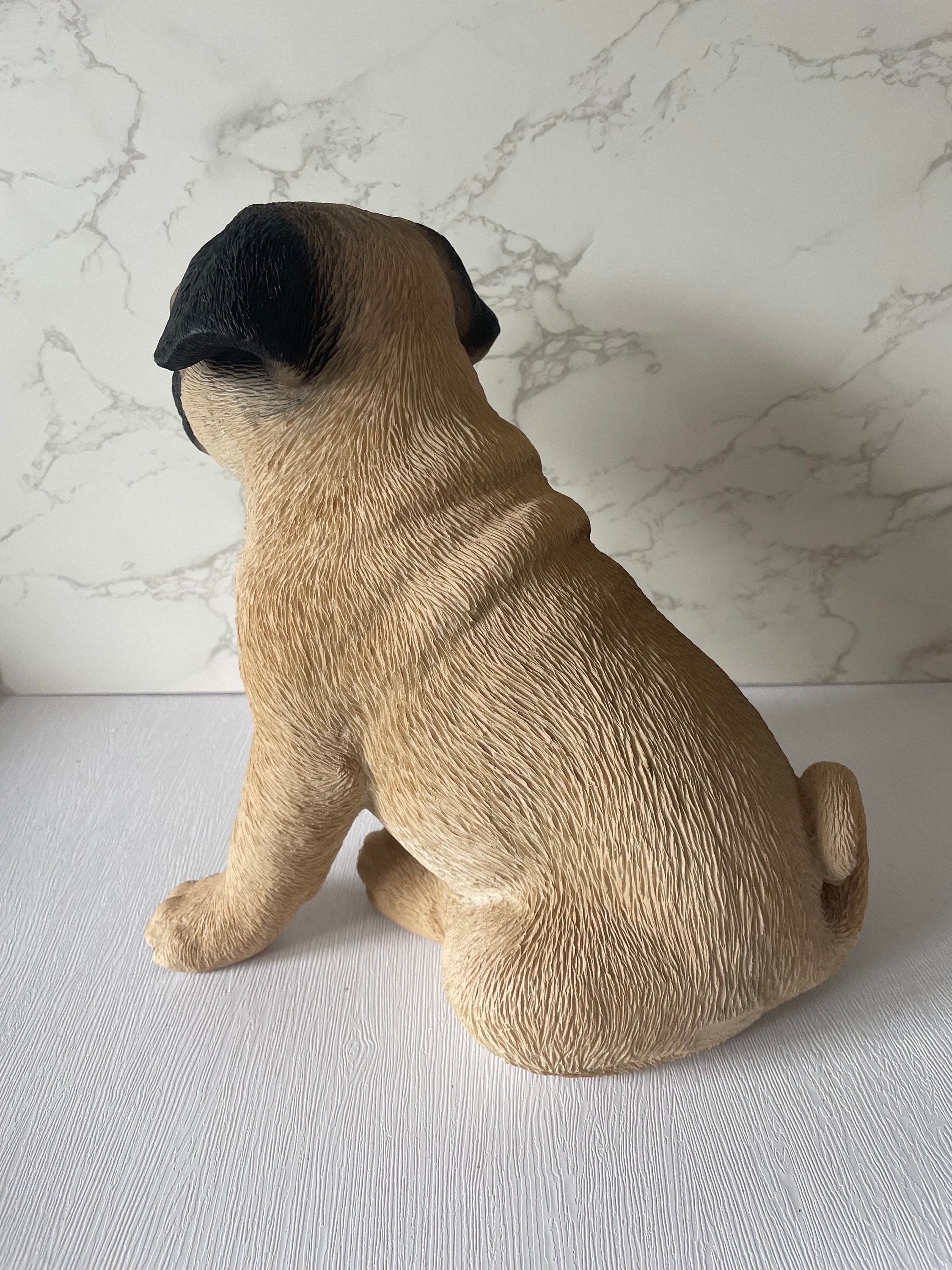 Vivid Arts Real Life Sitting Pug Dog Resin Ornament - Etsy