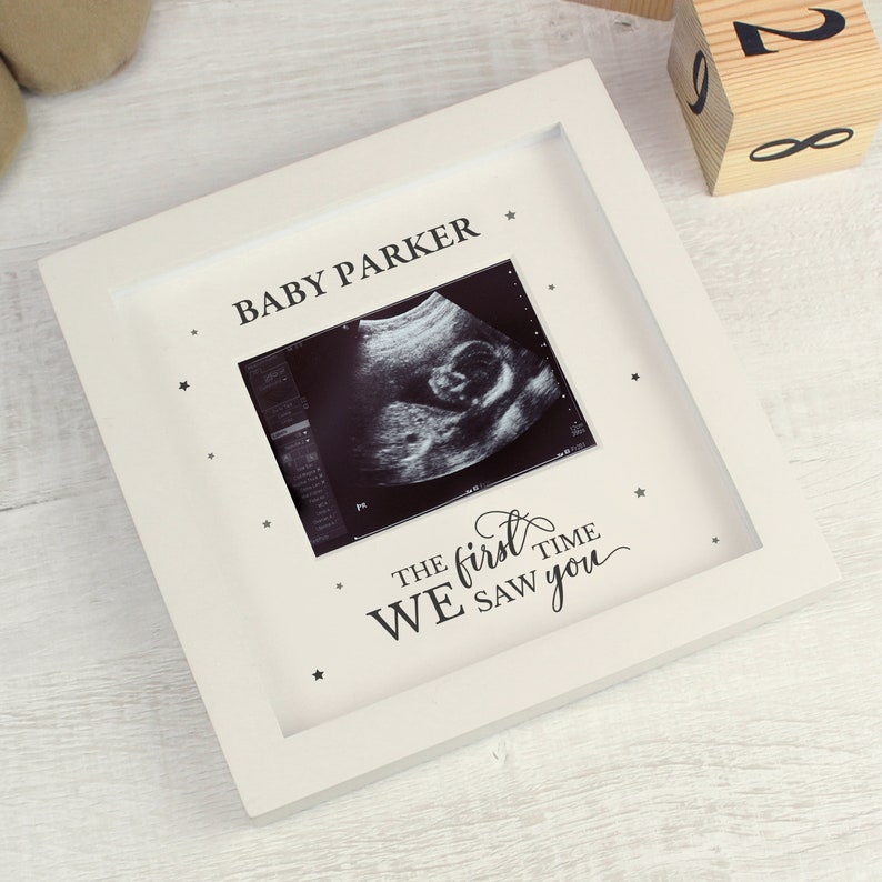 Personalised All Things Grow Baby Scan Frame - Perfect Newborn Gift ...