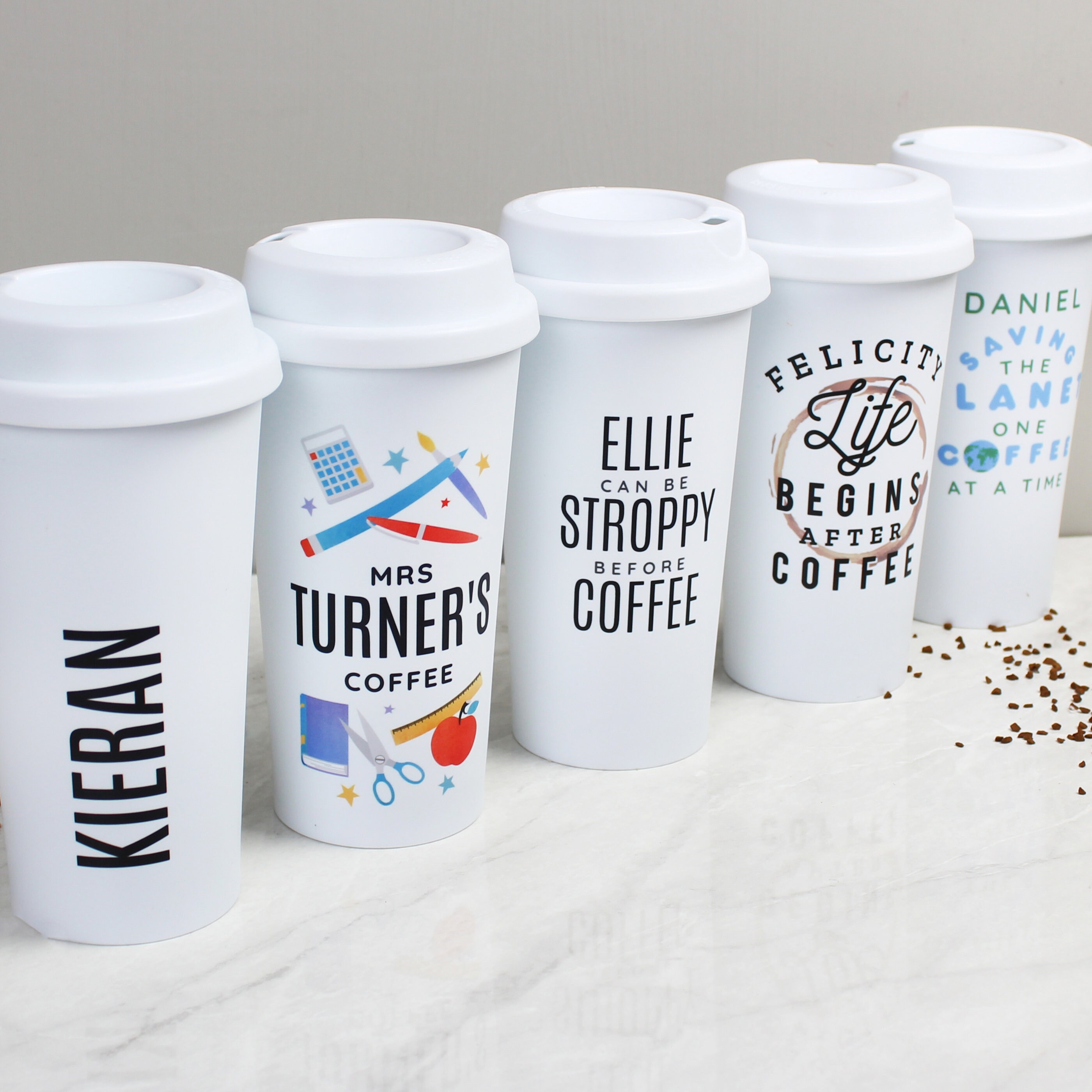 Personalised 'saving the Planet' Insulated Reusable Eco Travel Cup ...
