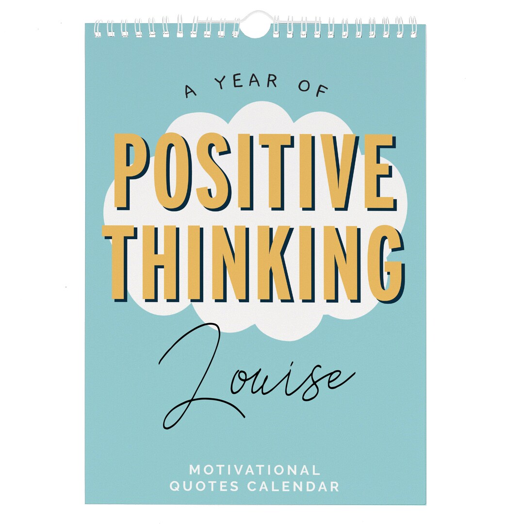 Personalised A4 Motivational Quotes Calendar - Start From Any Month ...
