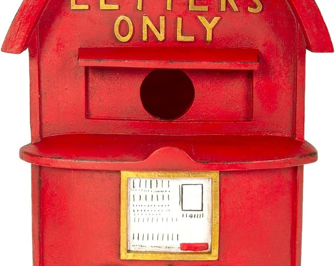 Vivid Arts Red Bird House - Traditional Letter Box Design With Charles ...
