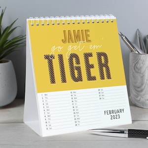 Personalised Motivational Quotes Desk Calendar - Start From Any Month ...