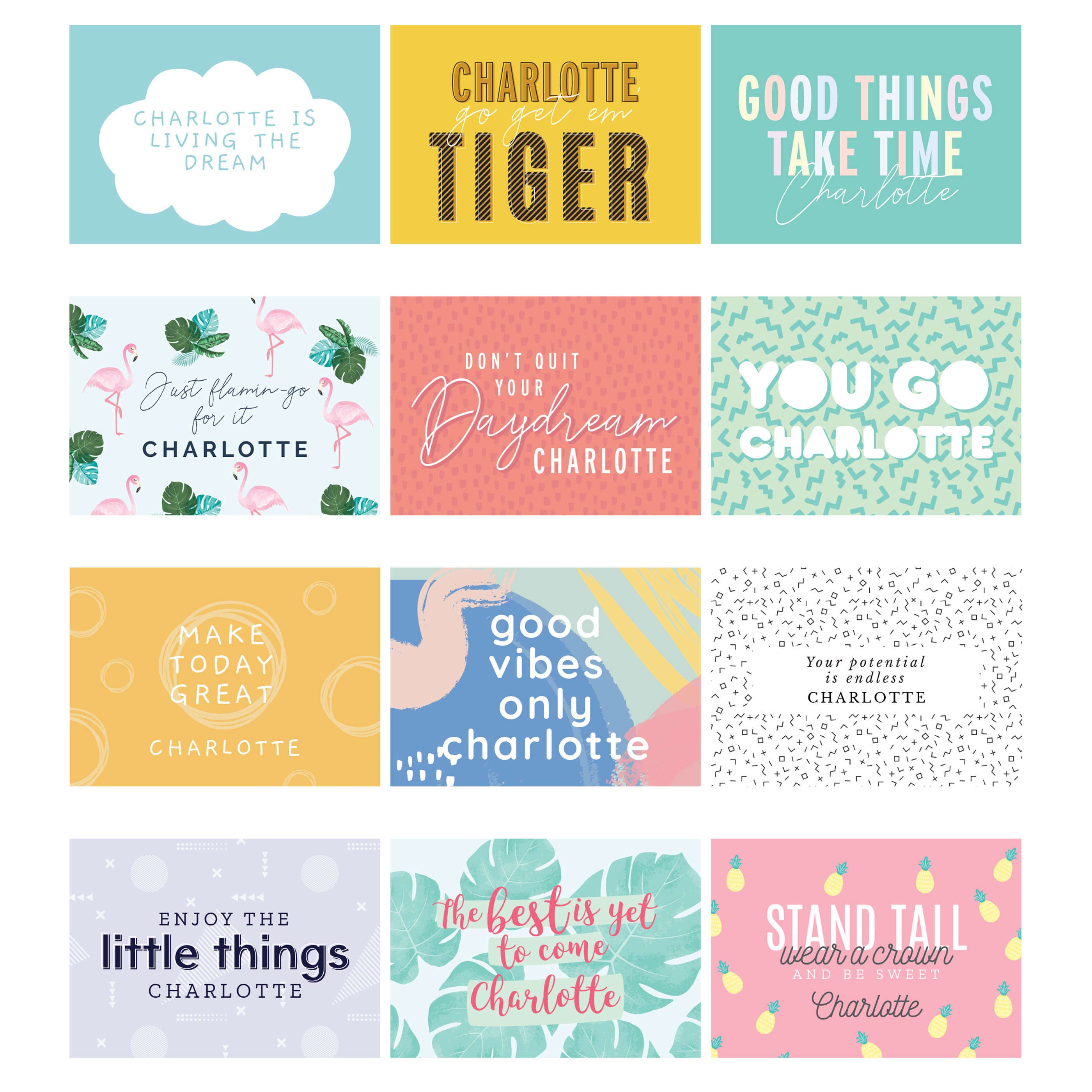 Personalised A4 Motivational Quotes Calendar - Start From Any Month ...