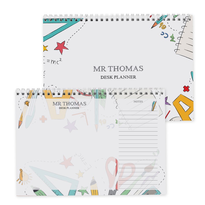 Personalised Teacher Table Top A4 Desk Planner Exam Planner - Etsy