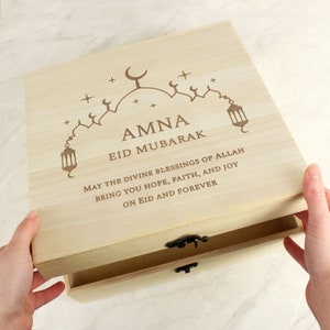 Personalised Eid and Ramadan Large Wooden Keepsake Box - Etsy