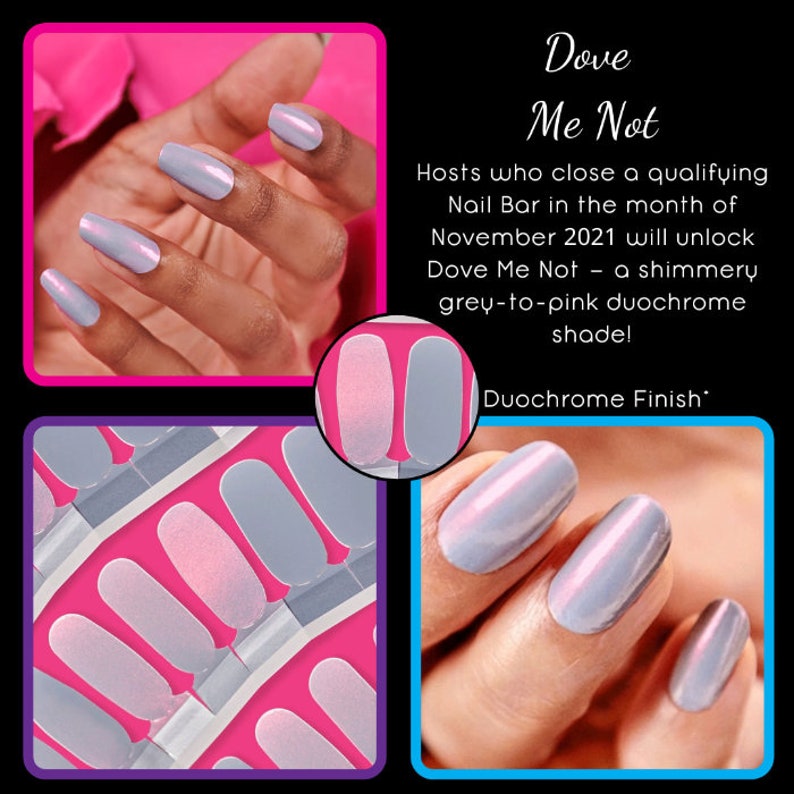DOVE ME Not-color Street Nail Strips Hostess Exclusive 2021 - Etsy