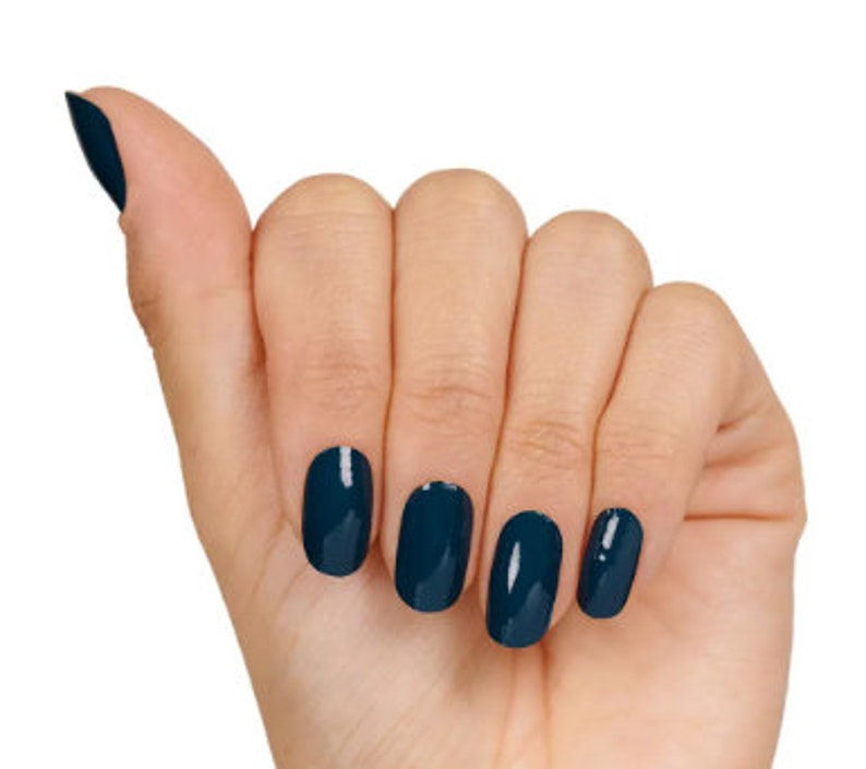 DEEP DIVING Color Street Nail Polish Strips Dark Muted - Etsy