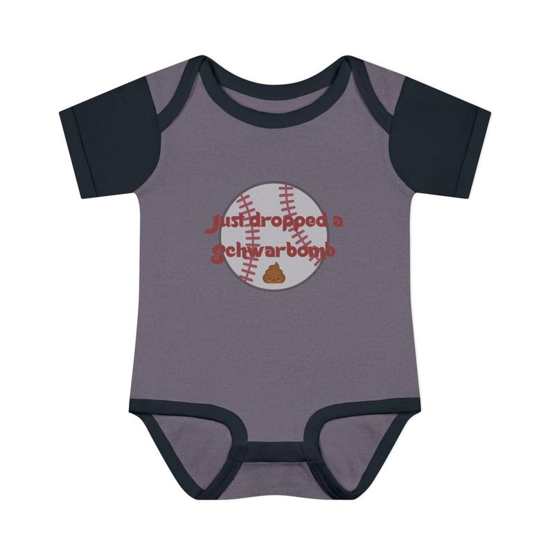 Phillies, Schwarber Poop, Schwarbomb, Funny Baseball Infant Bodysuit ...
