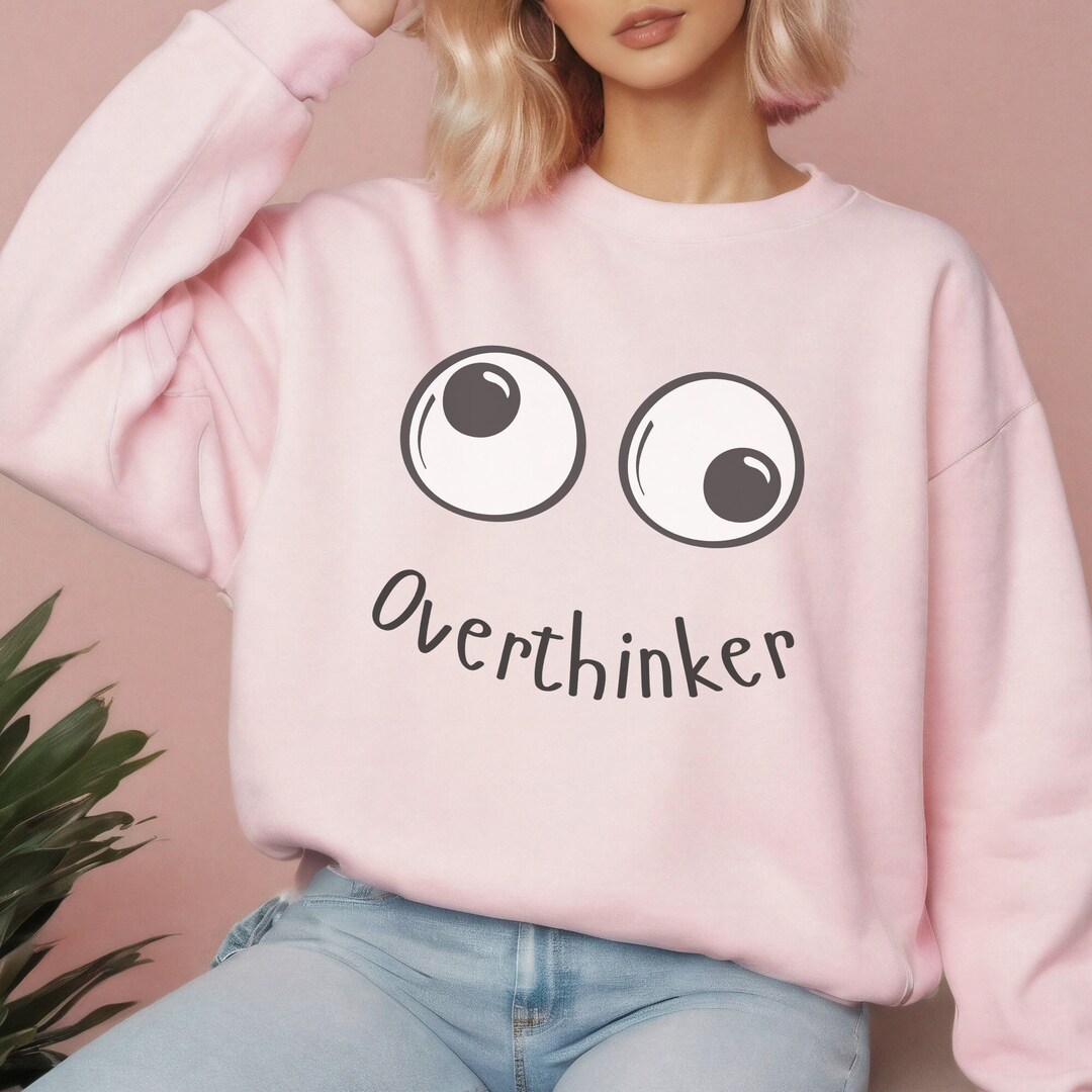 Overthinker PNG File, Mental Health Digital Download Design, Overthink ...