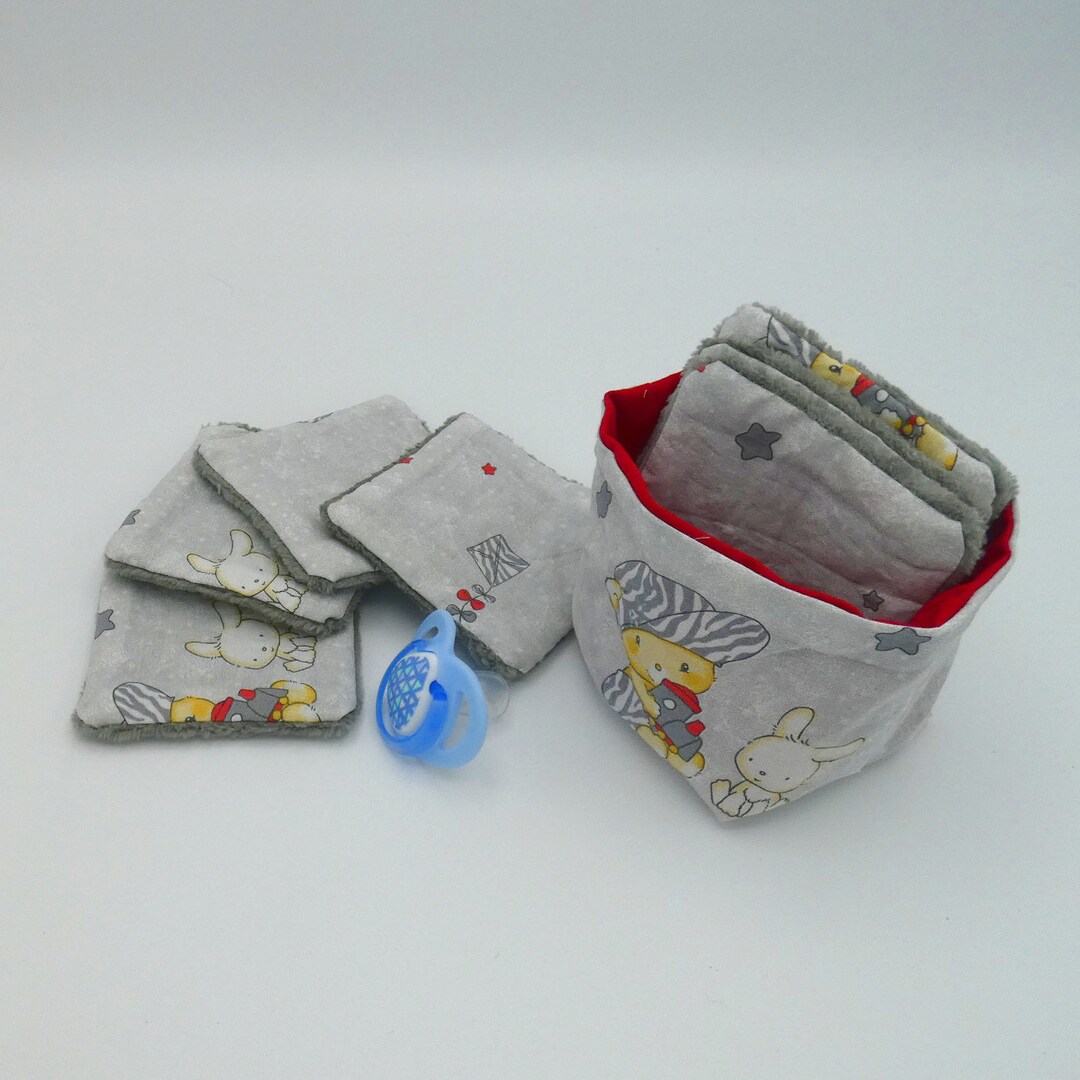 Washable Wipes Paniette Fabric Oeko Tex Bear Pattern - Etsy