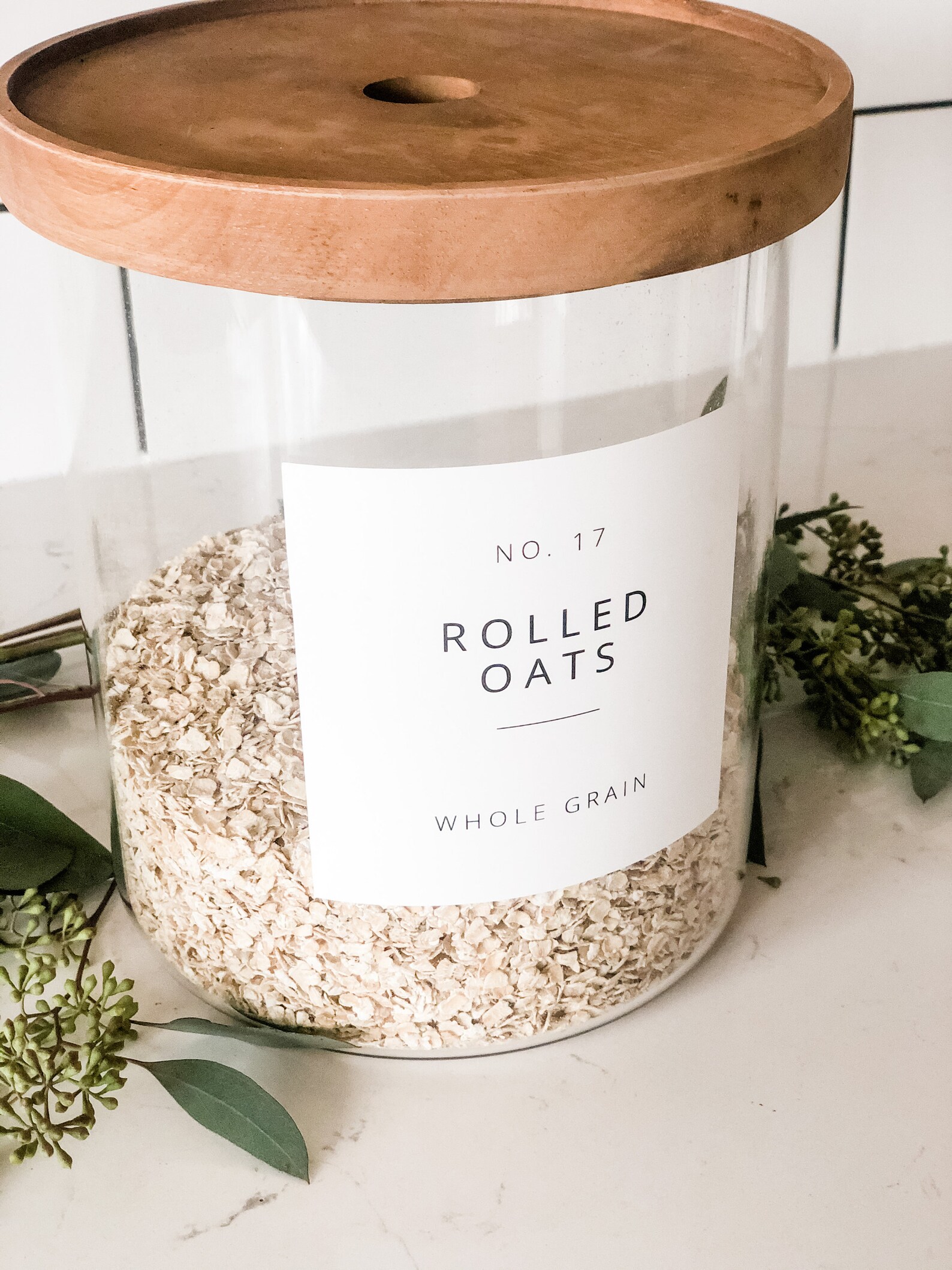 Minimalist Pantry Label Template Custom Sticker Labels | Etsy Canada