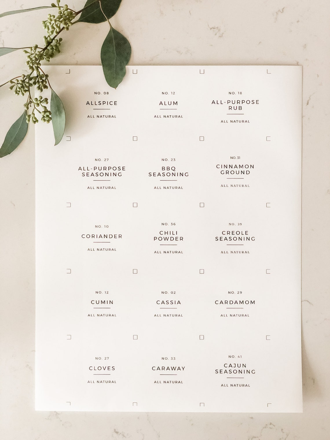 Minimalist Pantry Label Template Custom Sticker Labels | Etsy Canada