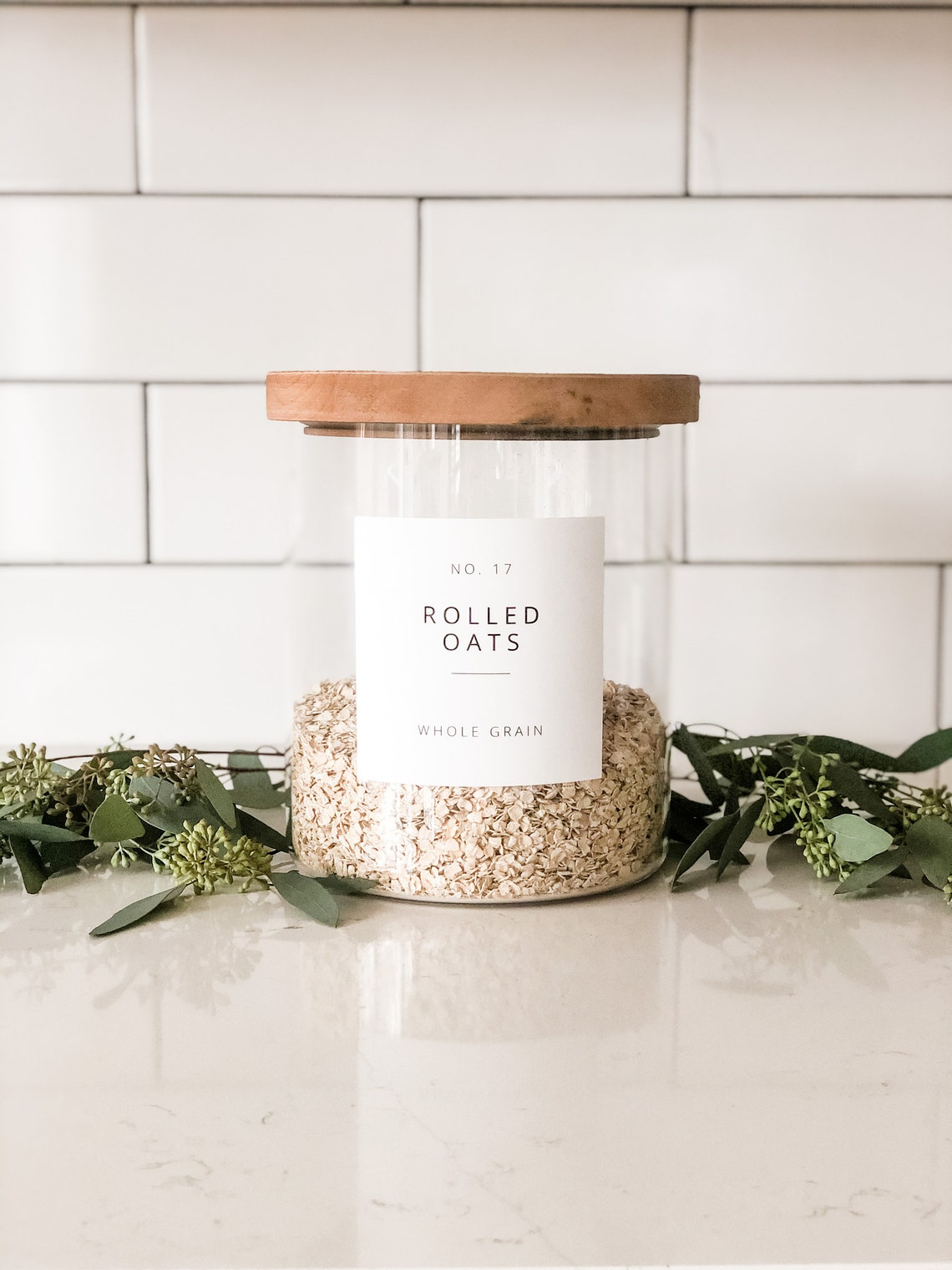 Minimalist Pantry Label Template Custom Sticker Labels | Etsy Canada