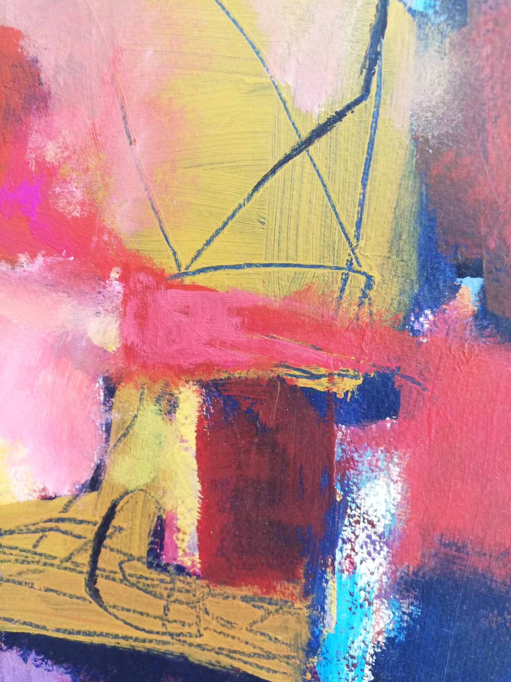 Hidden Gems Acrylic Painting Abstract Acrylic Painting - Etsy