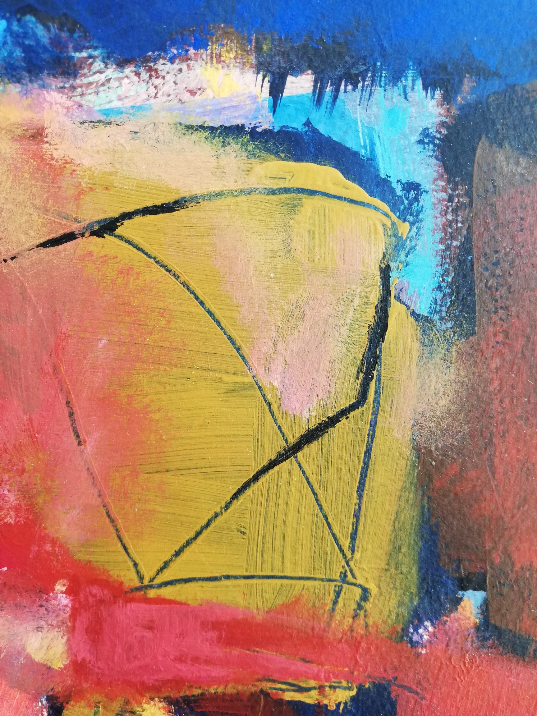 Hidden Gems Acrylic Painting Abstract Acrylic Painting - Etsy