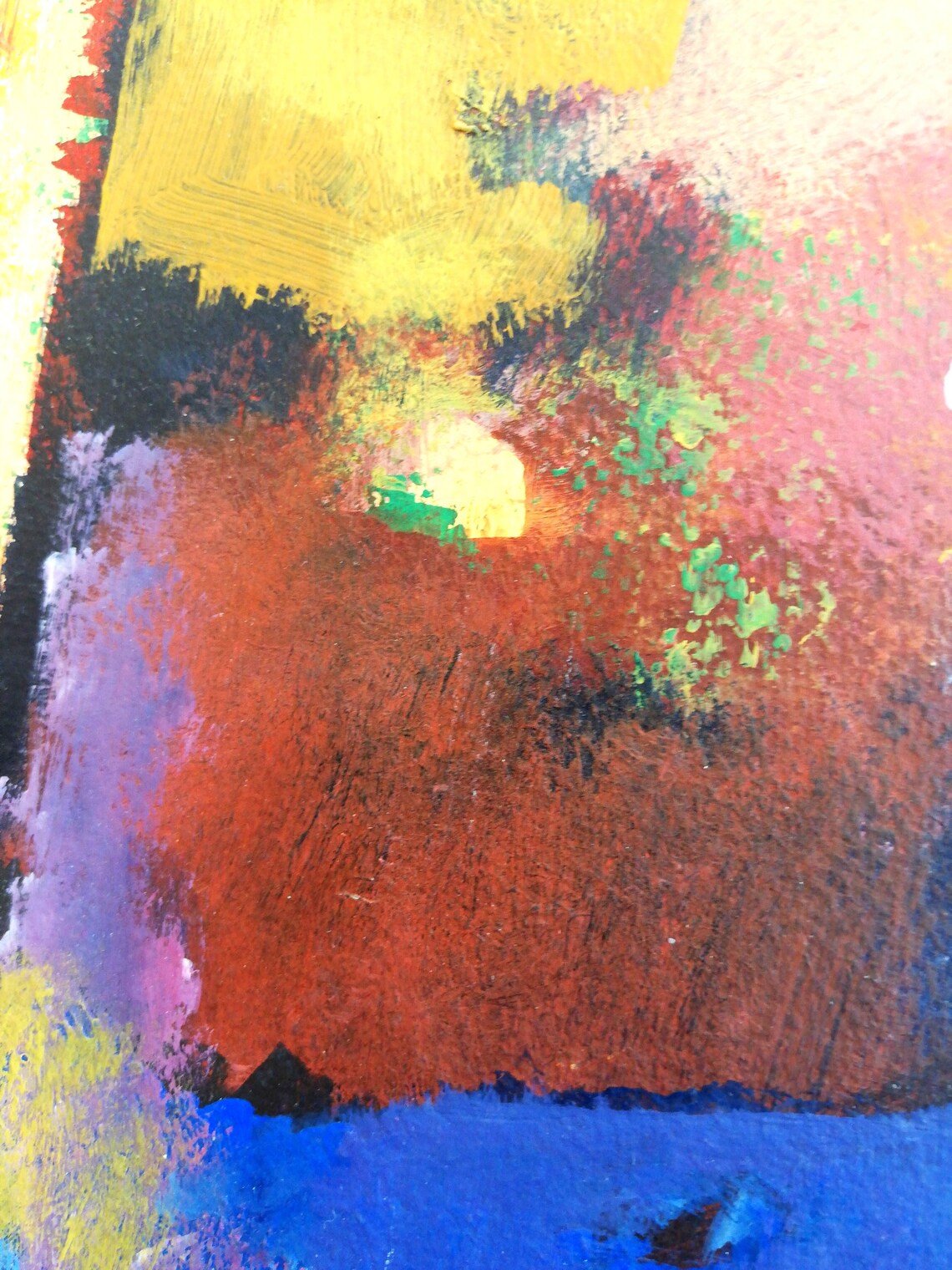 Hidden Gems Acrylic Painting Abstract Acrylic Painting - Etsy