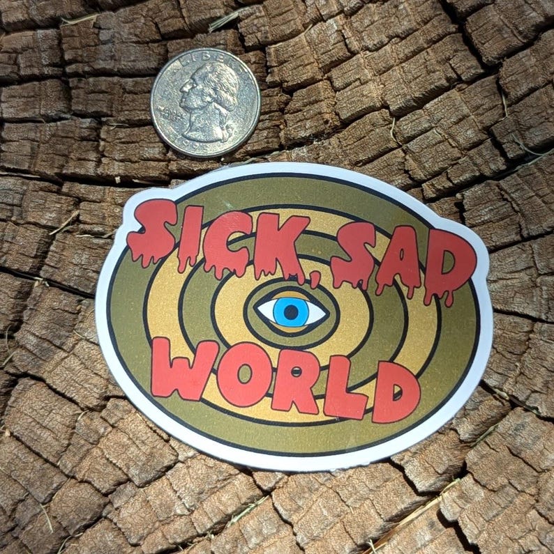 Daria Sick Sad World Logo Decal - Etsy