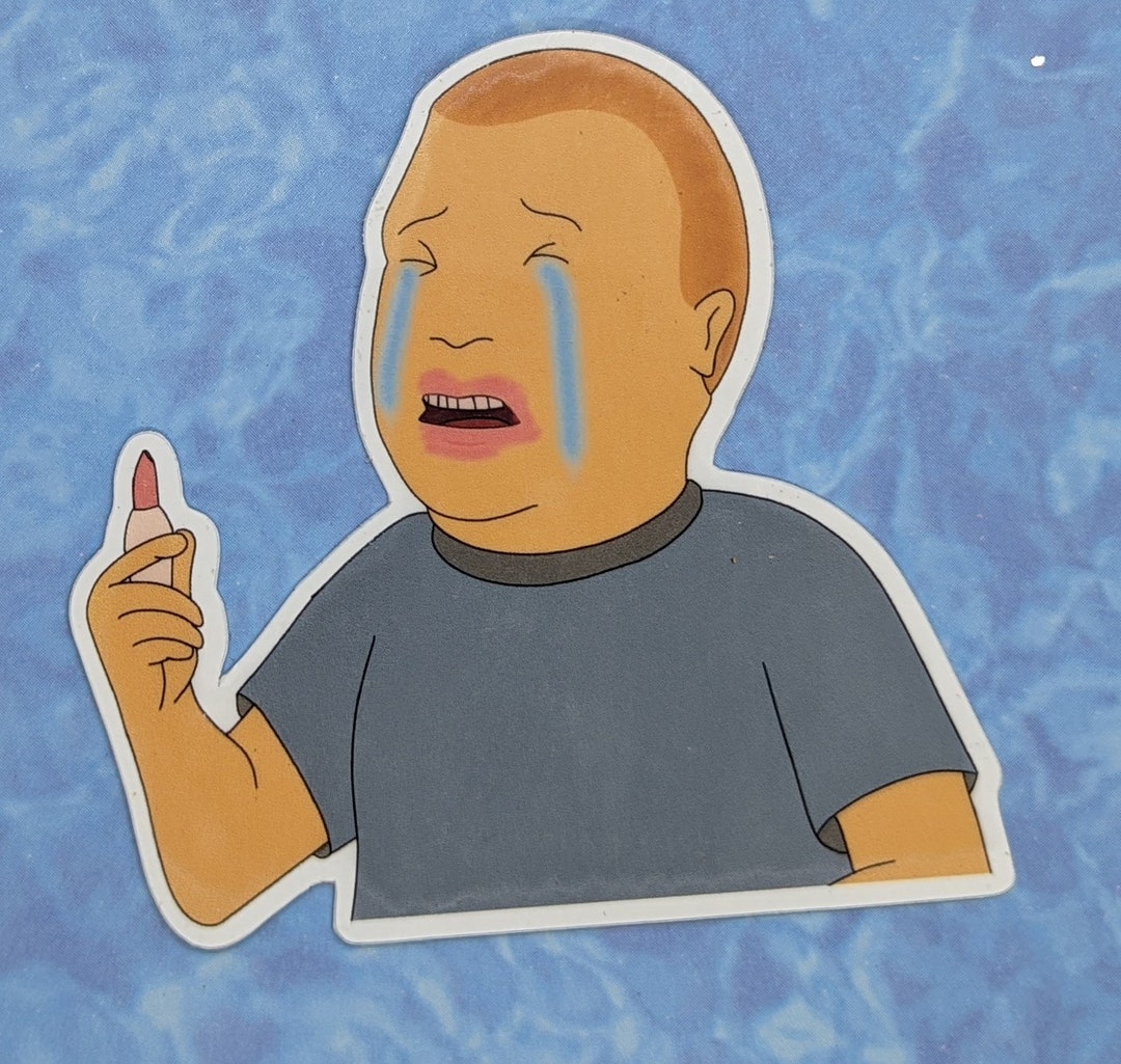 Bobby Hill King of the Hill Crying 3 Inch Waterproof Weatherproof Decal ...