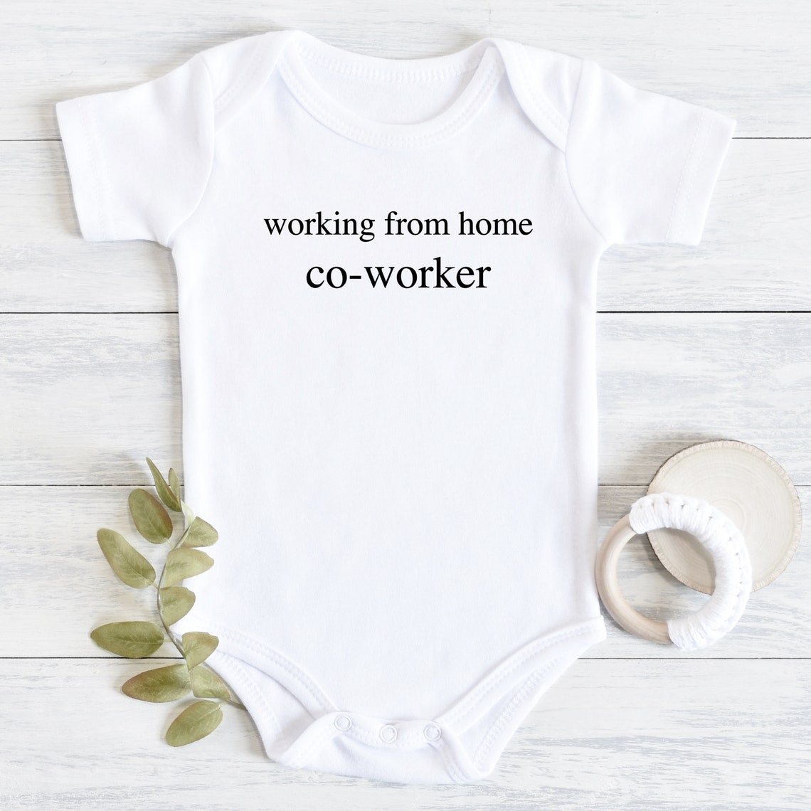 Working from home Co-worker Onesie® Funny Baby Onesie® Cute | Etsy