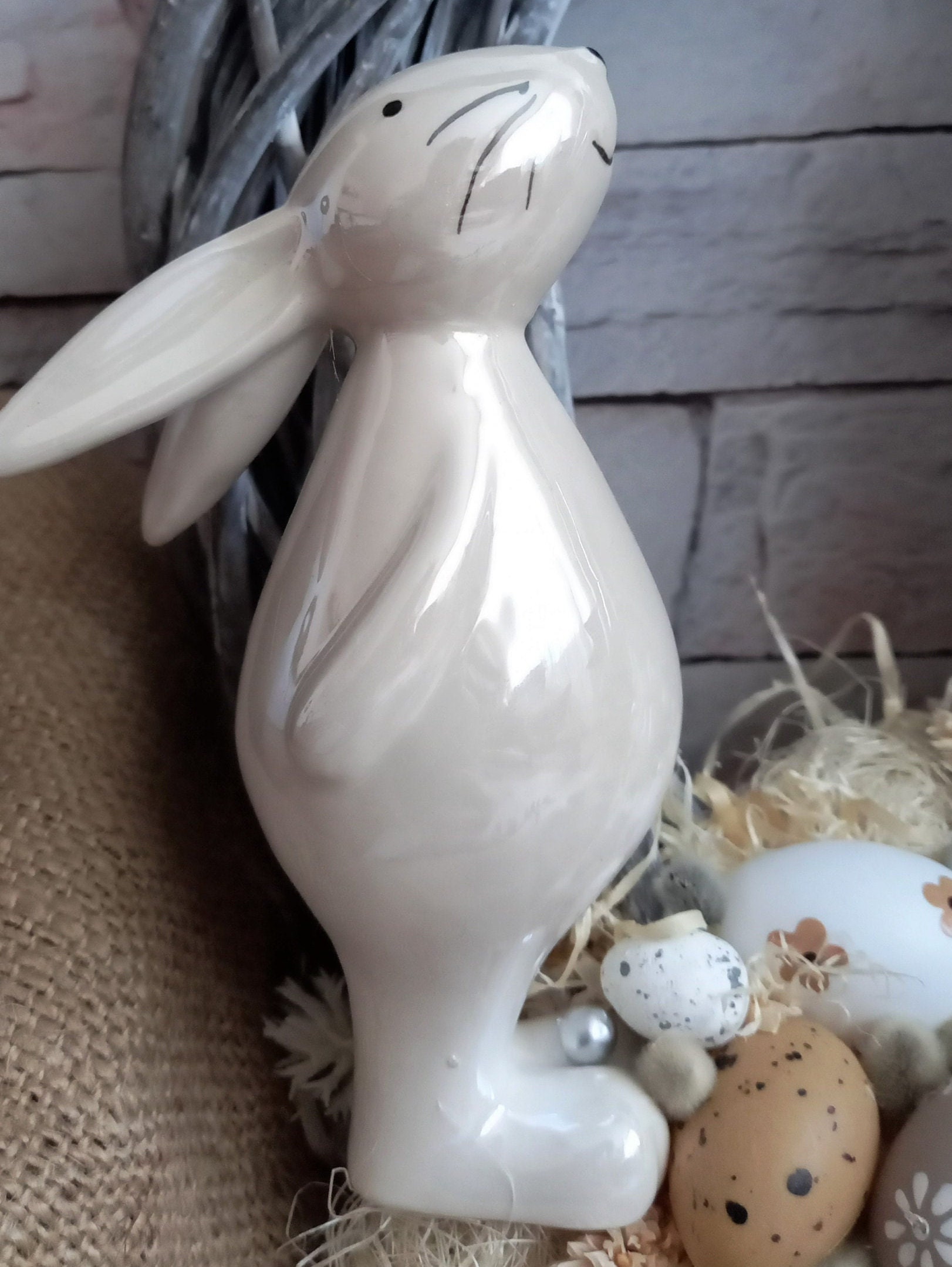 Easter Eggs Wreath, Easter Bunny Door Wreath, Easter Eggs Decor, Spring ...