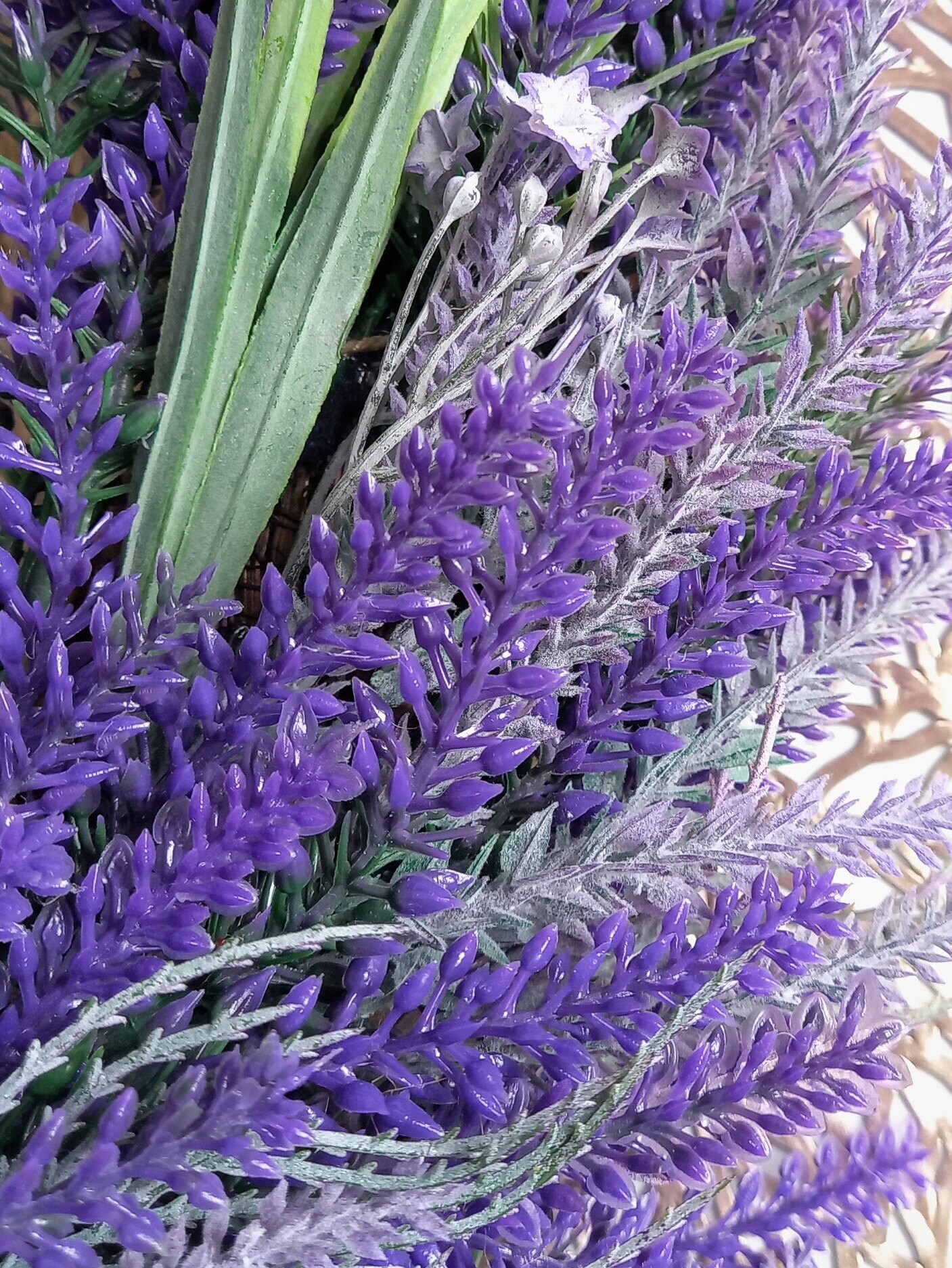 Lavender Front Door Wreath, Lavender Decor, Summer Farmhouse Wreath ...