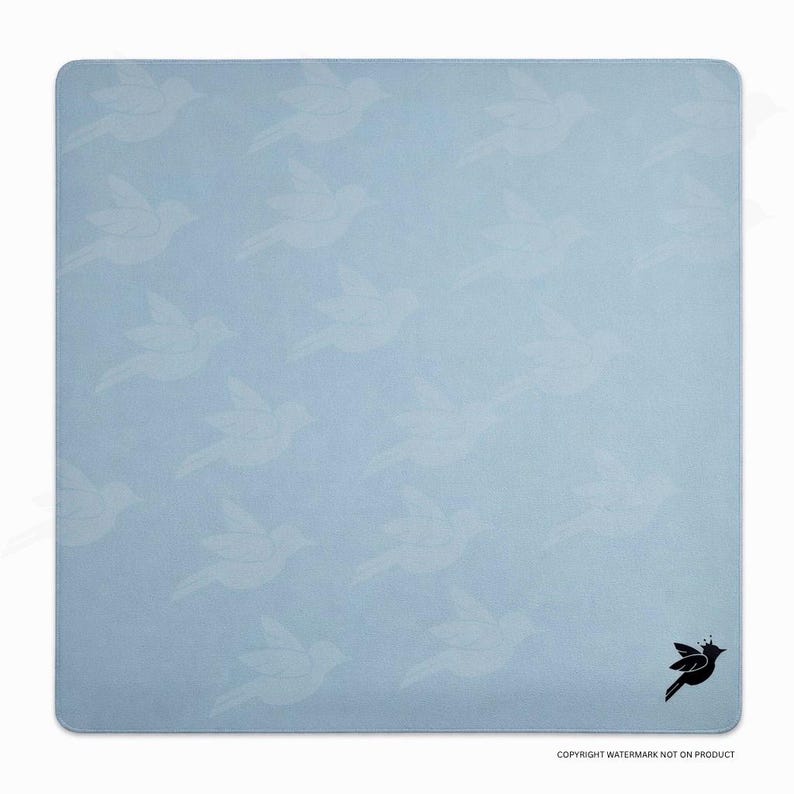 Simple Affordable Mahjong Playing Mat Navy Blue Mahjong Neoprene Mat ...