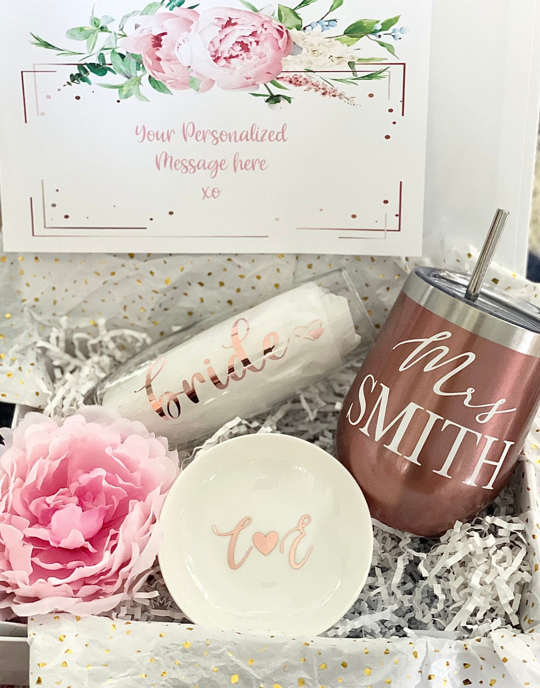 Bride Engagement Gift Box, Bride Box, Bridal Shower Gift Box, Bridal ...