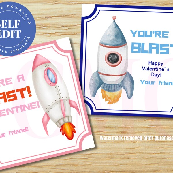 Space Valentine - Etsy