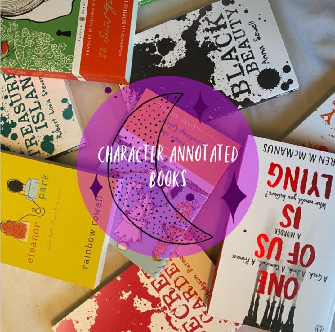 Annotated Books Character Annotations - Etsy