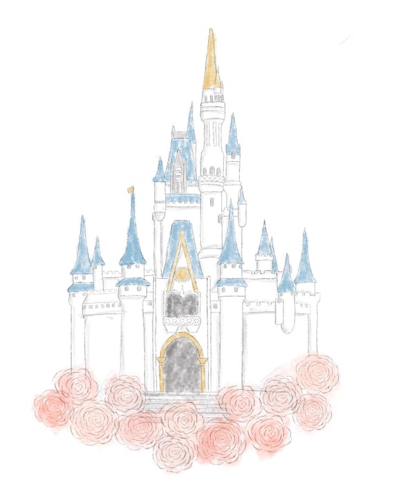 Cinderella Castle Digital Print | Etsy
