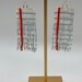 Notebook Paper Fringe Earrings in Rectangle or Triangle Base - Etsy