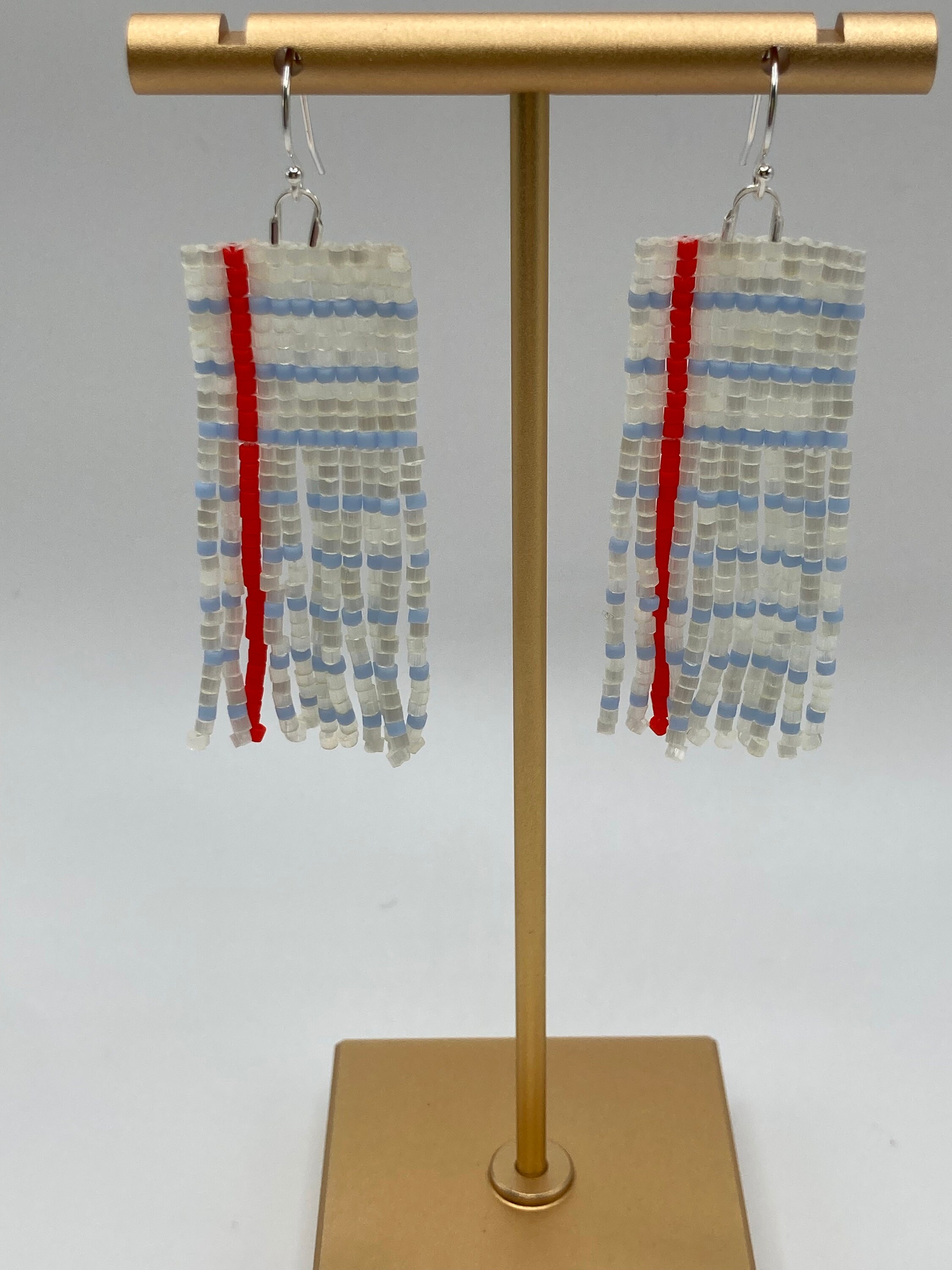 Notebook Paper Fringe Earrings in Rectangle or Triangle Base - Etsy