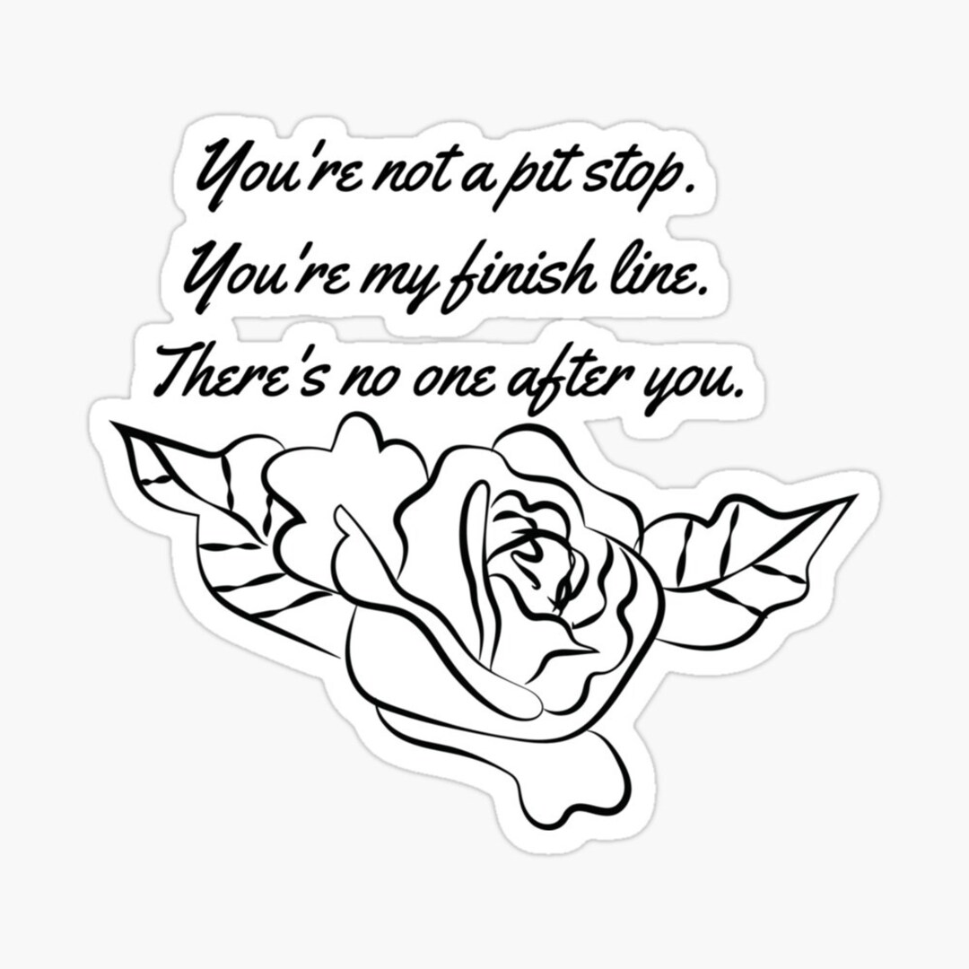 Calloway Sisters Rose & Connor Quote Sticker Gift for Book - Etsy