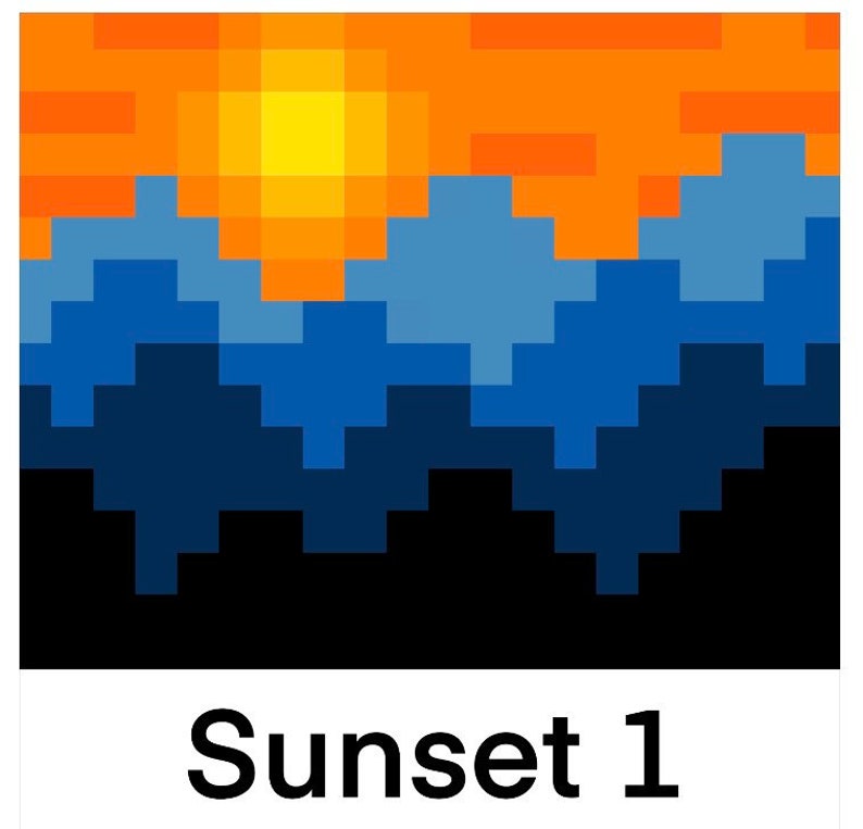 10x8 Inch Pixel Paintings - Etsy