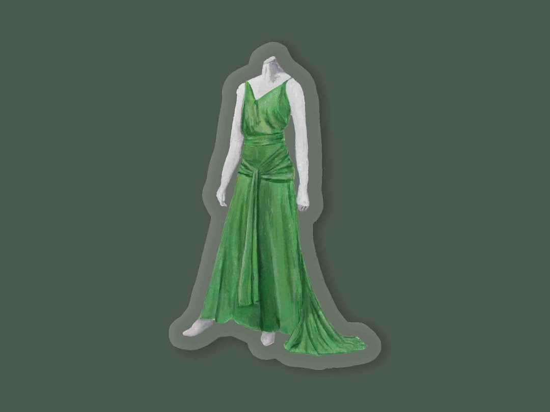 The Green Atonement Dress Keira Knightley Sticker - Etsy