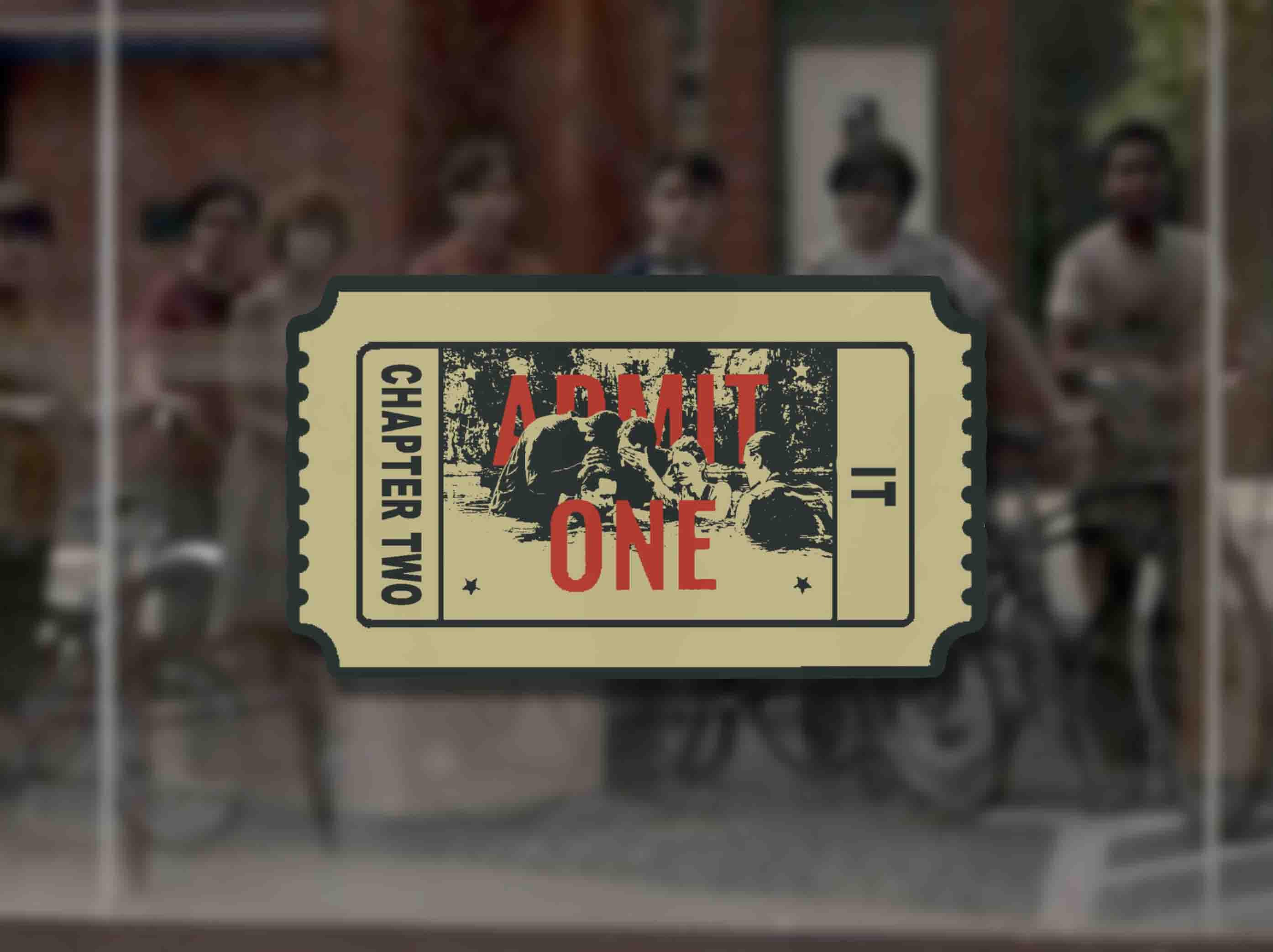 IT Horror Movie Ticket Sticker - Etsy