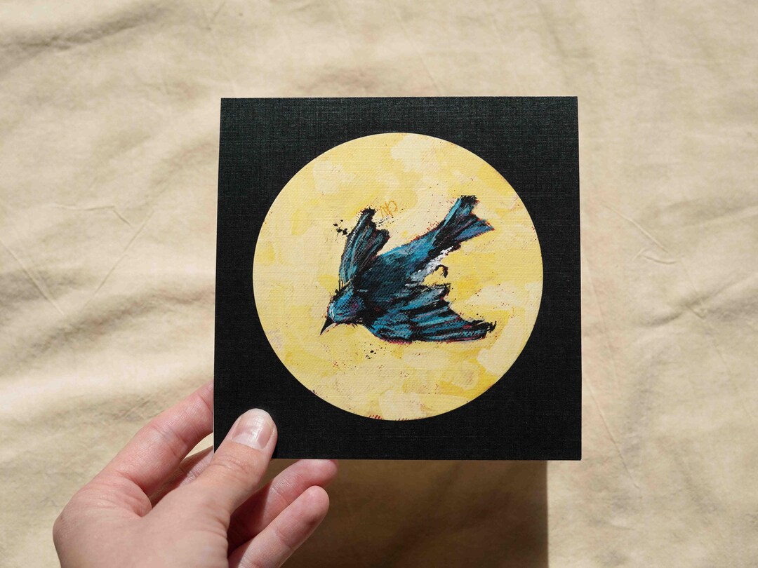 Print of Original Painting Dead Blue Bird - Etsy