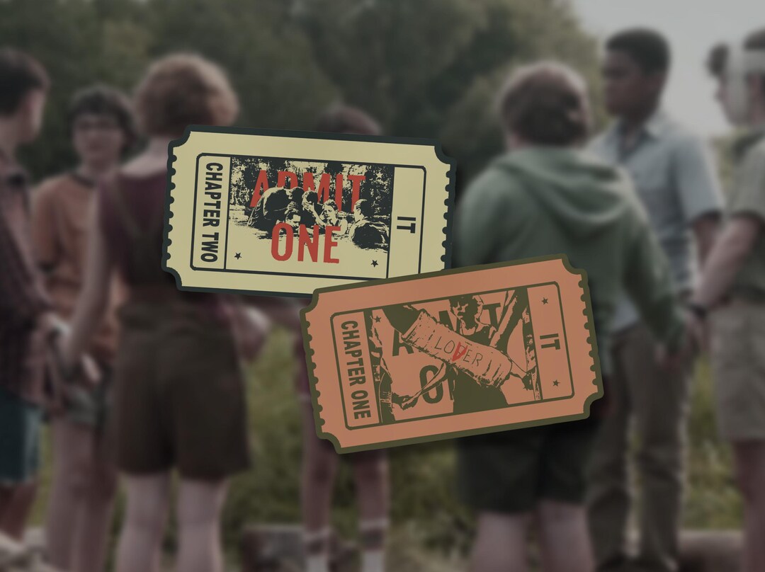 IT Horror Movie Ticket Sticker - Etsy