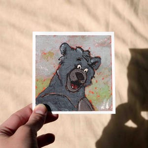 Baloo - Cartoon Bears Miniature Prints of Original Paintings - Etsy