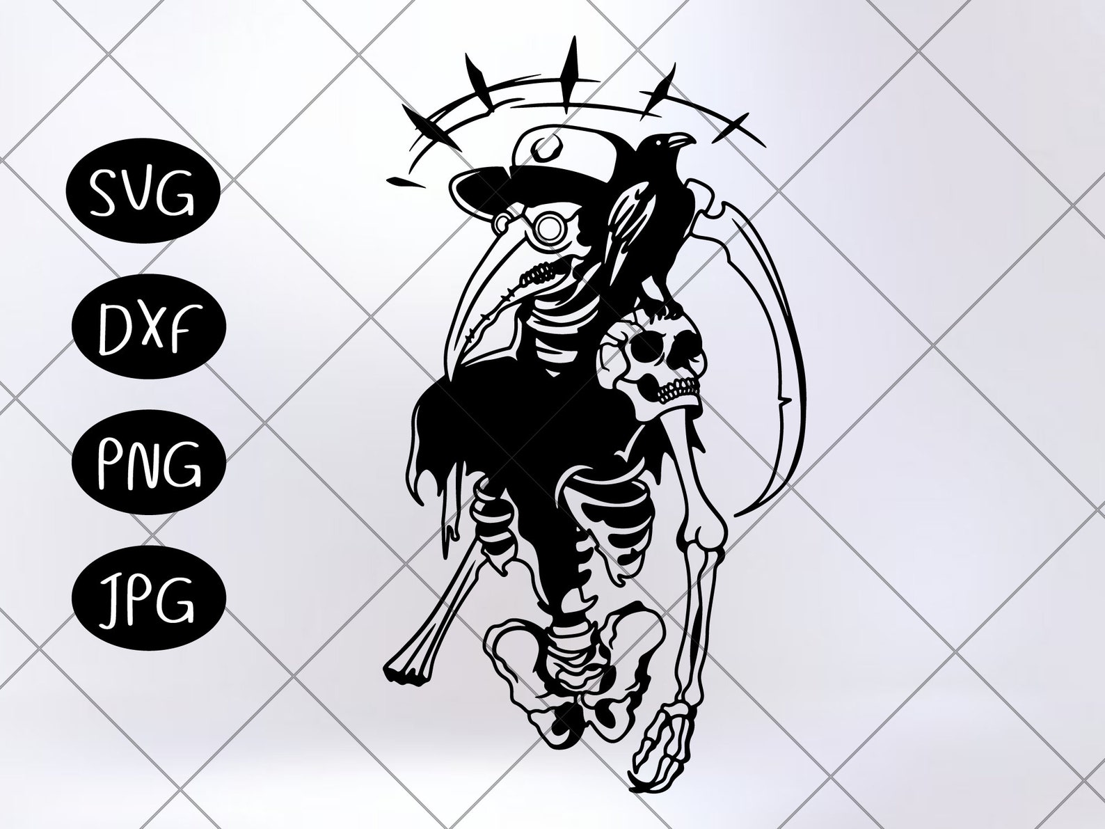 Plague Doctor Skeleton Svg | Doctor Svg - Medieval Svg - Halloween Svg ...