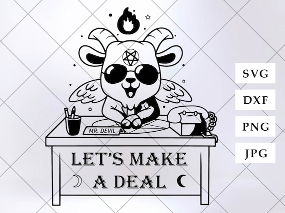 Mystical Goat Svg Goat Devil Goat Satan Goat Let's - Etsy