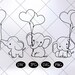 Baby Elephant With Balloon Bundle SVG | Cute Elephant Bundle - Girl ...