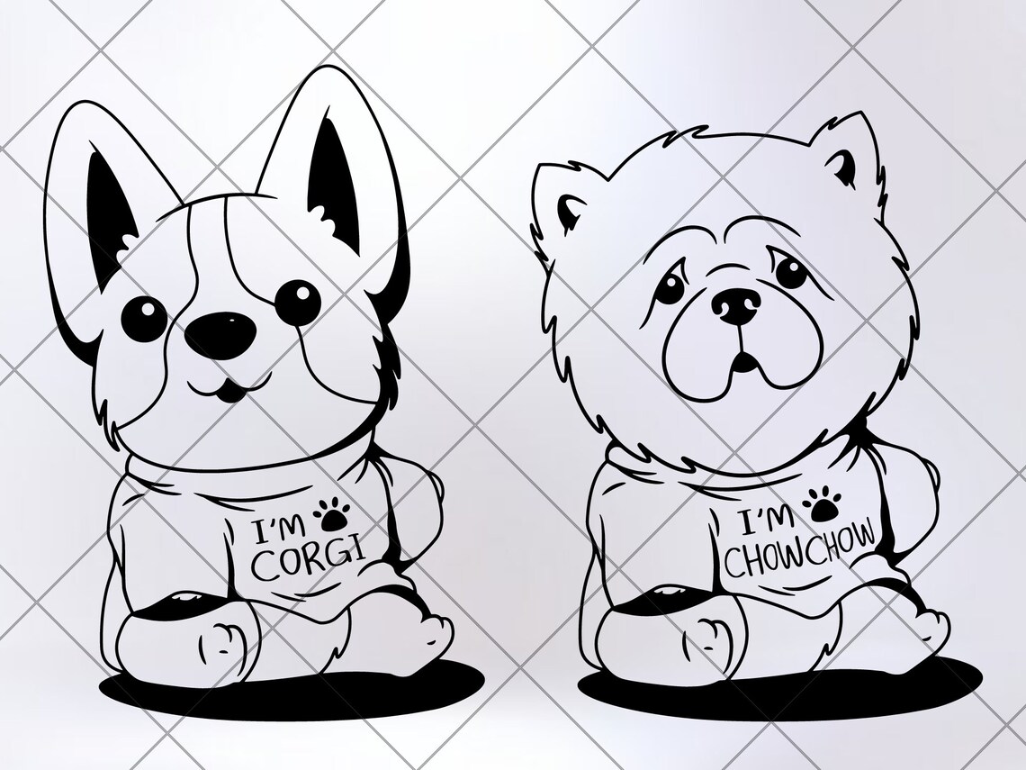 33 Cute Puppies Bundle Svg Dog Breed Svg Cute Dog Bundle Svg Puppy ...