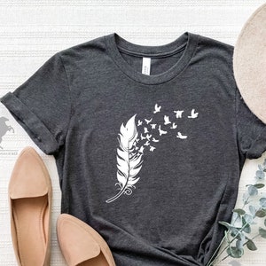 Feather Birds Shirt, Birds From Feather Shirt, Birds T-shirt, Feather ...