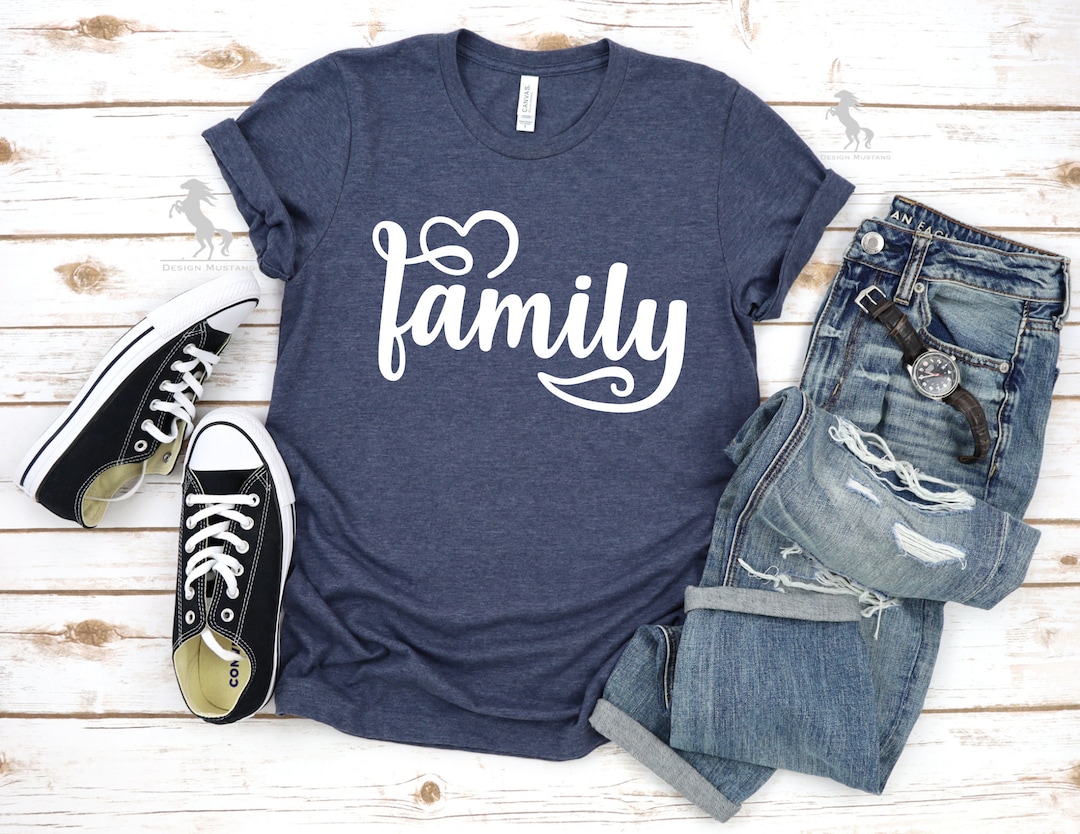 Family Heart Shirt, Family Love Shirt, Family Shirt, Family Tee, Cute ...