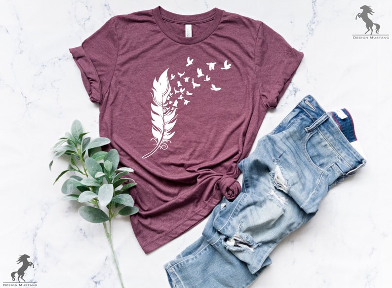 Feather Birds Shirt Birds From Feather Shirt Birds T-shirt - Etsy