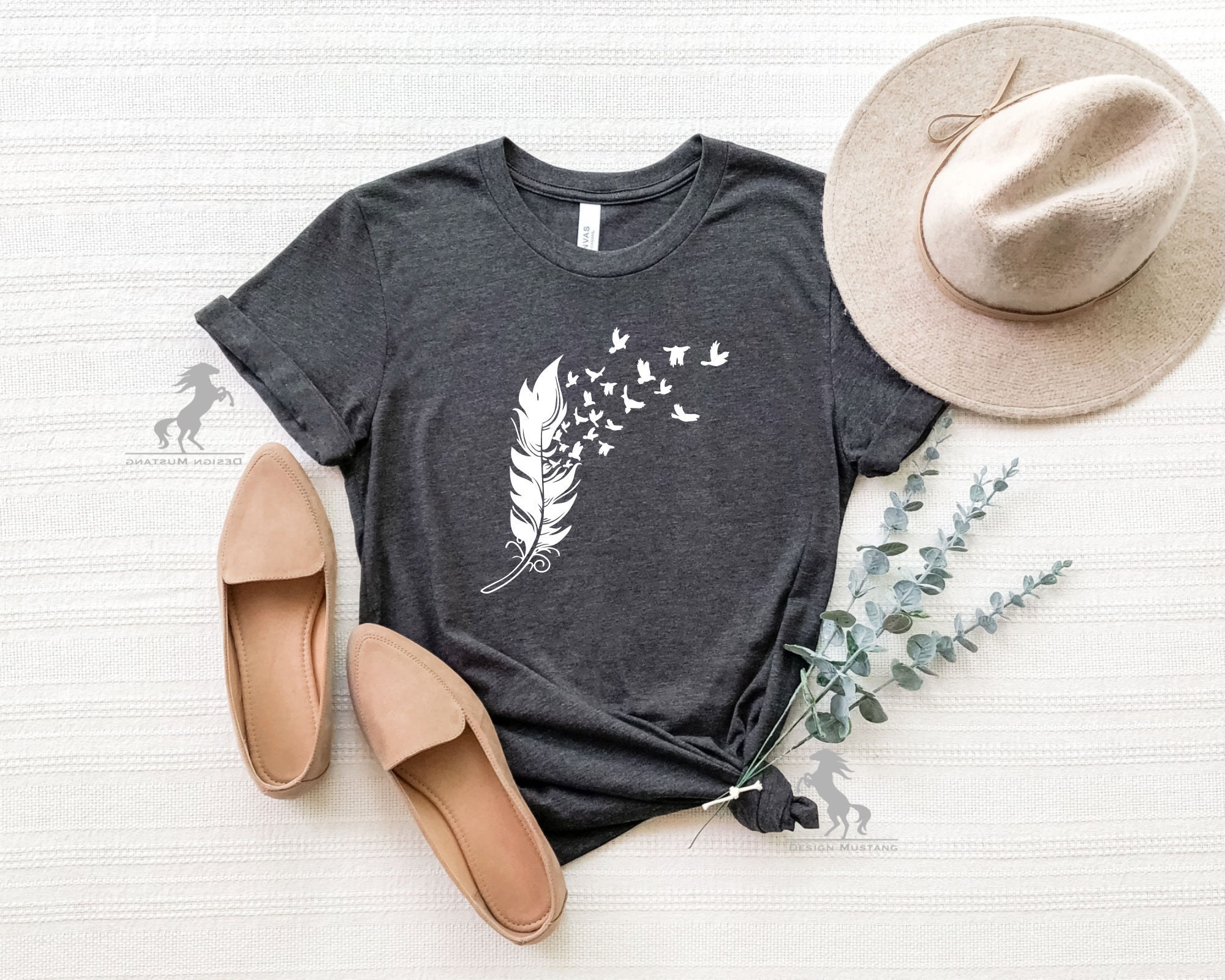 Feather Birds Shirt Birds From Feather Shirt Birds T-shirt | Etsy