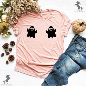 Ghost Boobs Shirt, Sarcastic Halloween Shirt, Women's Halloween ...