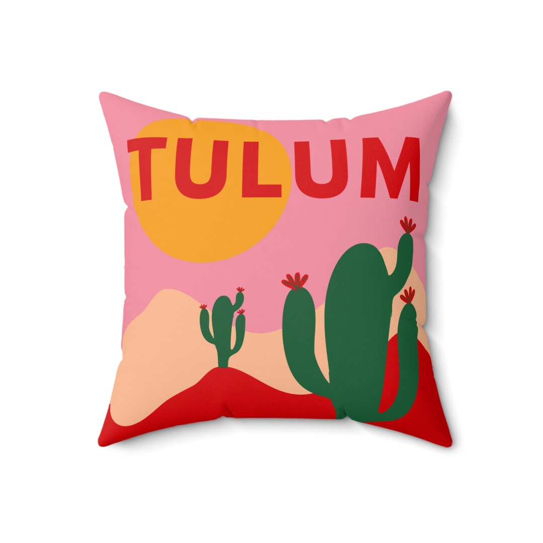 The Spa of Wellness Tulum Square Throw Pillow and Cover - Etsy