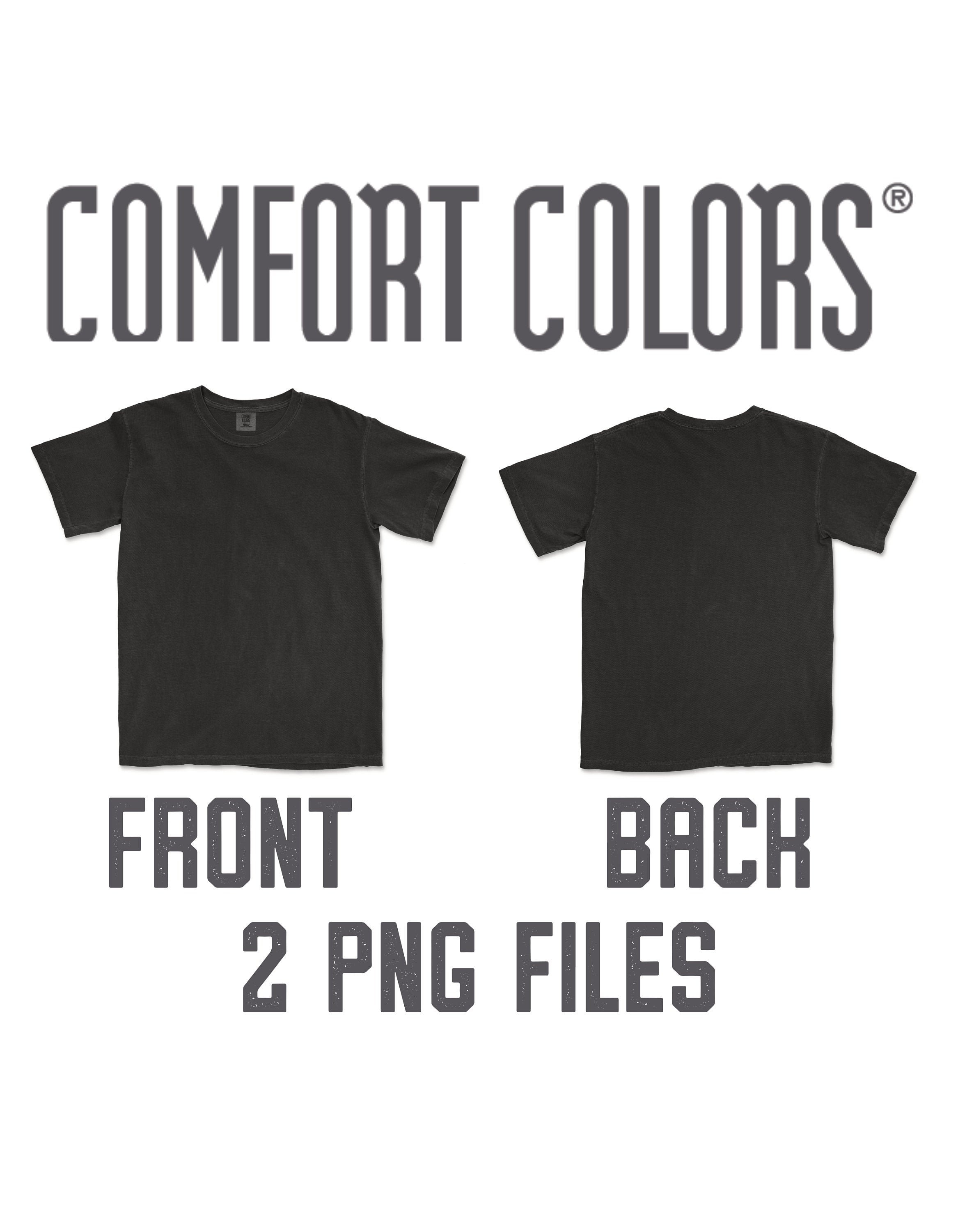 Comfort Colors Mockup 1717 (PNG DIGITAL DOWNLOAD) Front and Back ...